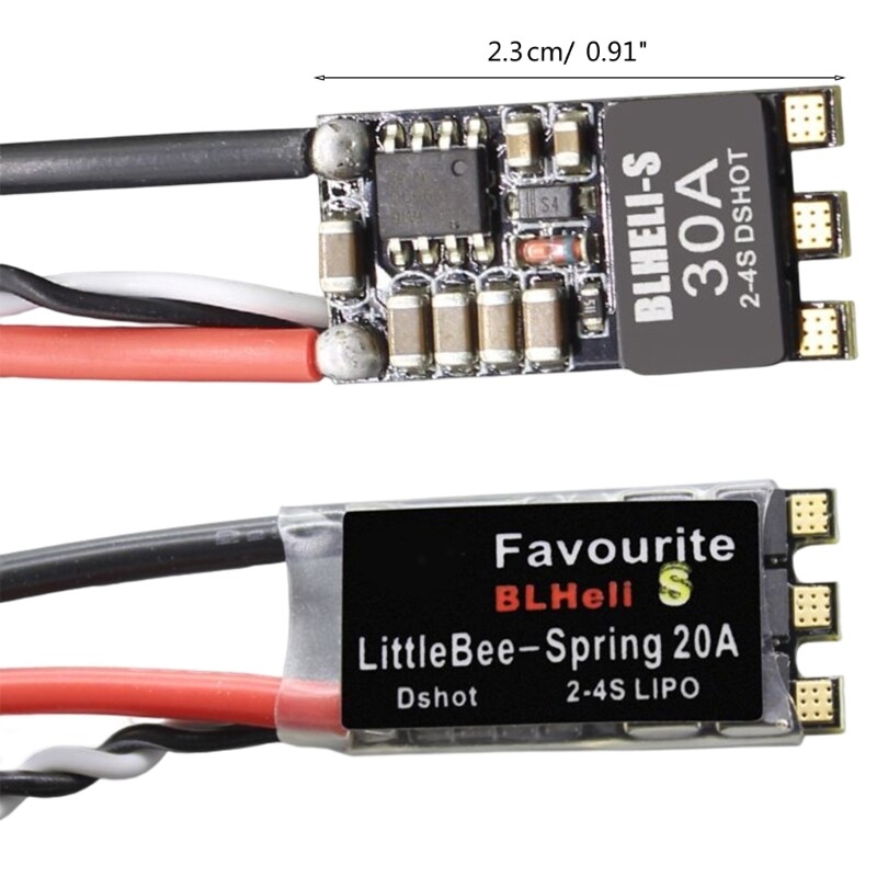 BLHeli-S Spring 2-4S 20A 30A ESC DSHOT ESC Speed Controller for ...