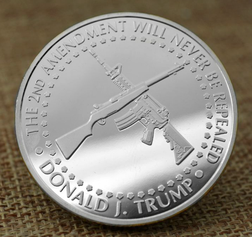 2020 President Donald Trump Inaugural Commemorative Coin Double Gun ...