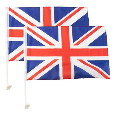 2 x Union Jack Car Flags United Kingdom Great Britain British Car ...