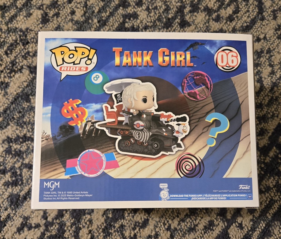 2025 SDCC EXCLUSIVE FUNKO POP RIDES TANK GIRL OFFICIAL CON STICKER ...