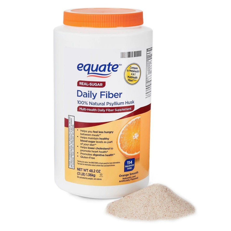 Equate Daily Fiber Orange Smooth Fiber Powder, 48.2 oz | eBay