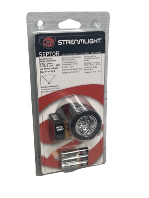 NEW StreamLight Septor IPX4 3 Mode Class I & II Polymer LED Headlamp ...