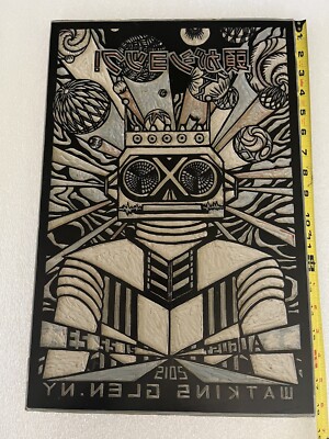 Phish Isadora Bullock Magnaball Festival Carved Linoleum Block Original ...