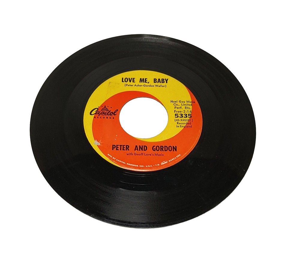 Peter And Gordon 45rpm Vinyl Record I Go To Pieces Capitol Records ...