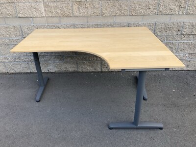 BIRCH IKEA GALANT CORNER DESKS | eBay