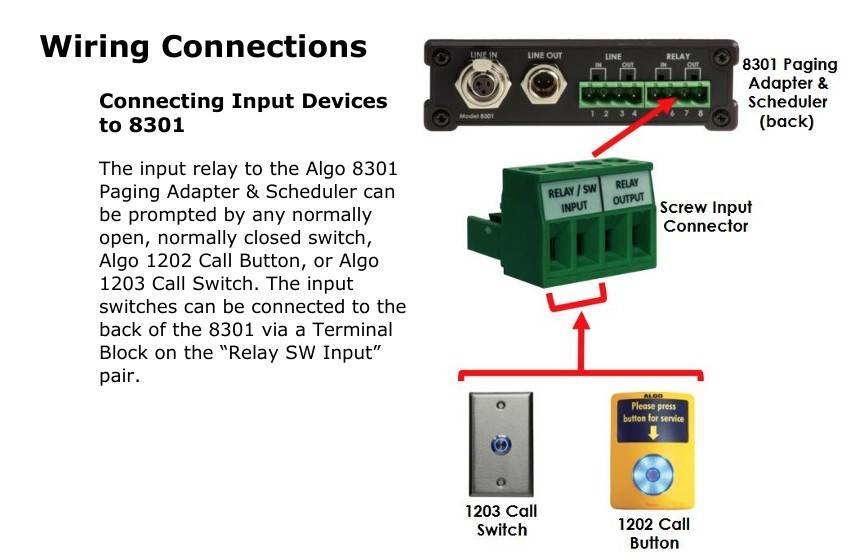 New - Algo 8301 Paging Adapter Terminal Block Set | eBay