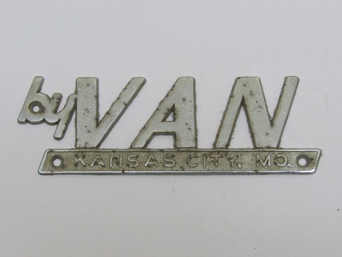 Vintage Van Chevrolet Kansas City Missouri Metal Dealer Badge Emblem ...