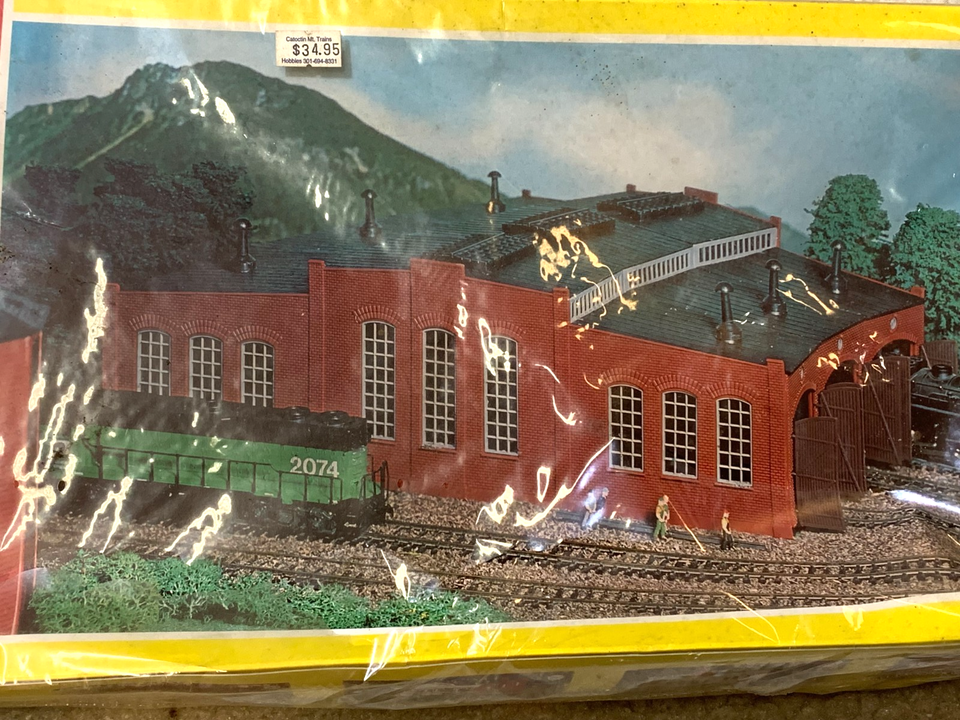 Con-Cor Heljan HO Scale Steam Locomotive Roundhouse Kit #802 NOS ...