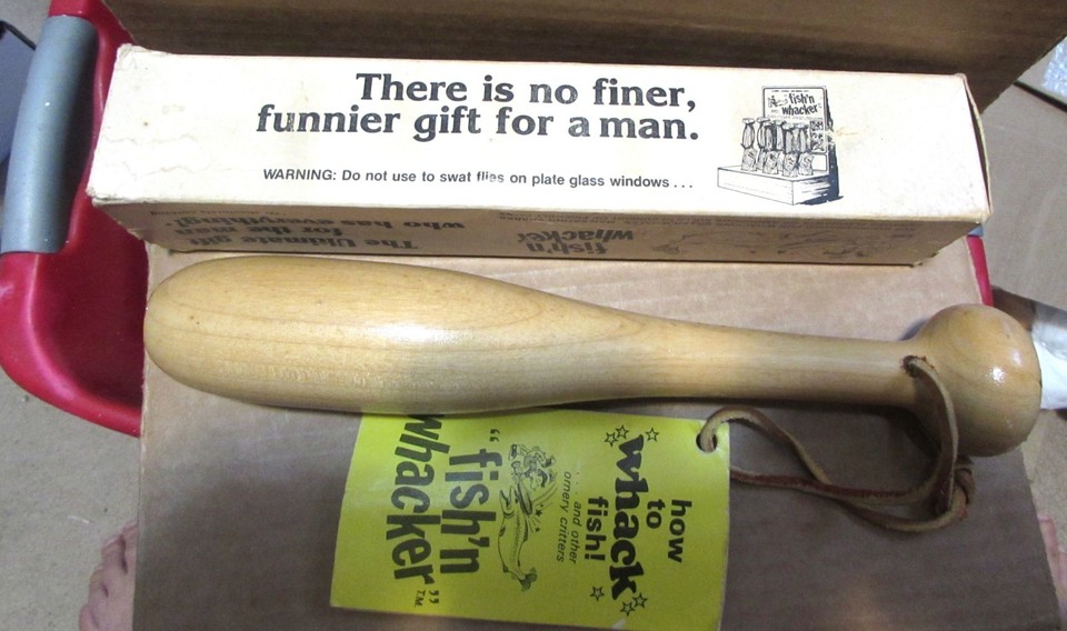 Vintage 1978 Vanderhoff Fish'n Whacker Tag | 10" Lead Weighted Fish Bat ...