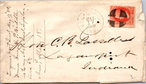 GOLDPATH: US EARLY COVER LOGANSPORT,IN.FANCY CANCEL.2C CV787_P32 | eBay