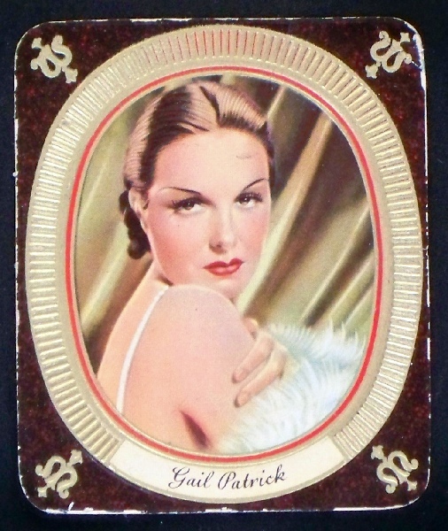 #33 Gail Patrick 1936 Aurelia Film Star Embossed Cigarette Card | eBay