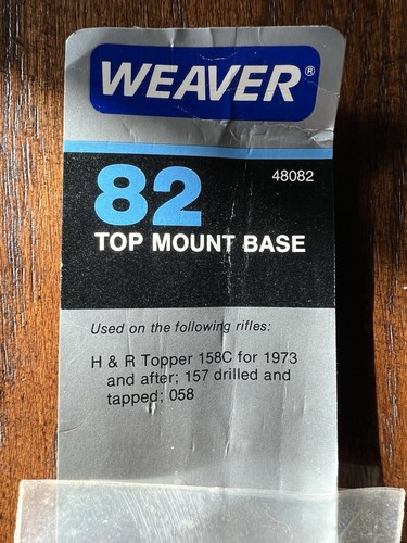 Weaver 82 Top Base Mounts | eBay