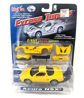 Maisto Excess Tuners Fast-Tune System Acura NSX Yellow 1/48 Diecast ...