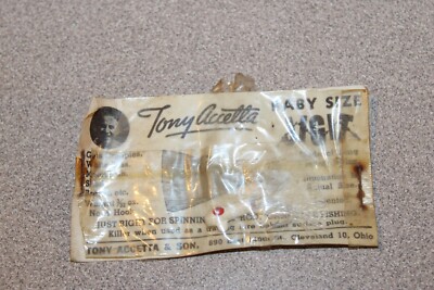 NOS RARE Vintage Tony Accetta Baby Size JIGIT Fishing Lure w/Original ...