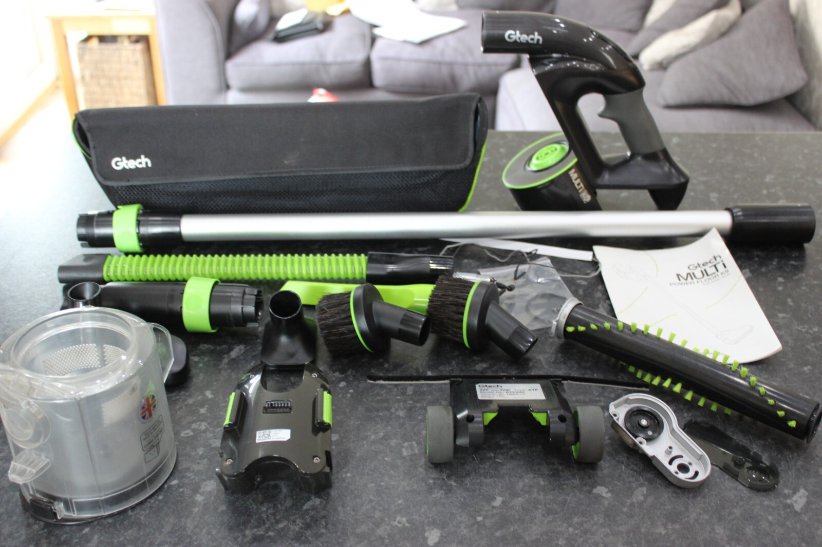 (43) Genuine GTech Multi ATF035 Spare Parts Bin, Brush Head, Battery ...