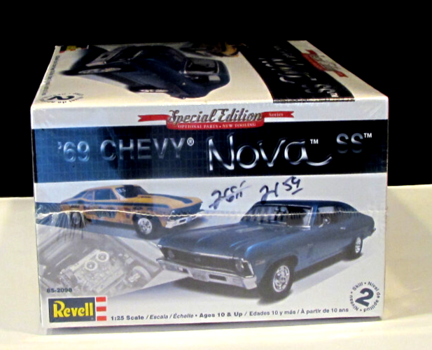 NEW Revell 1/25 '69 Chevy Chevrolet Nova SS Model Kit Drag Race Factory ...