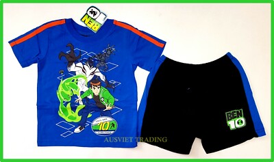 Ben Ten 10 BNWT Tshirt boys Summer Pyjamas kids top pajamas shorts ...