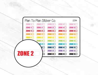 2294~~Zone Cleaning Planner Stickers. | eBay