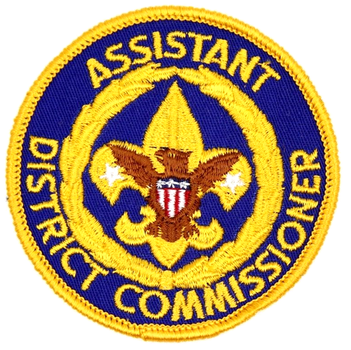 MINT Vintage Official Assistant District Commissioner Position Patch ...