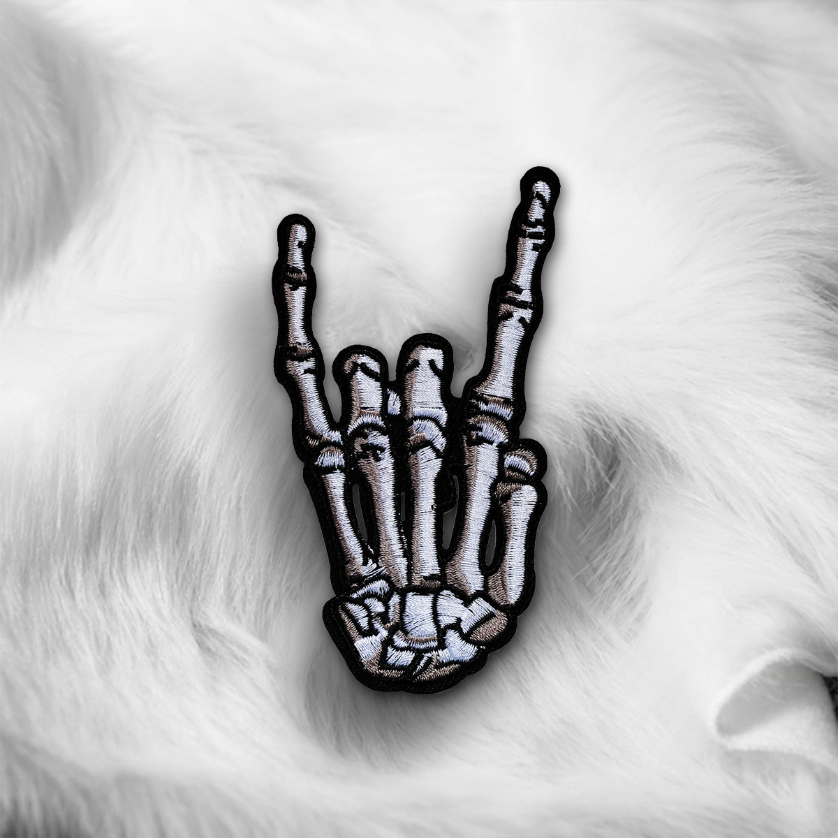 Black Punk Embroidery Sew On Iron On Patch Badge Fabric Applique Craft ...