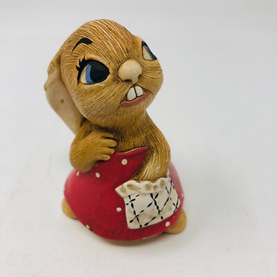 Vintage Pendelfin Stoneware Lucy Pocket FIGURINE Bunny Rabbit England ...