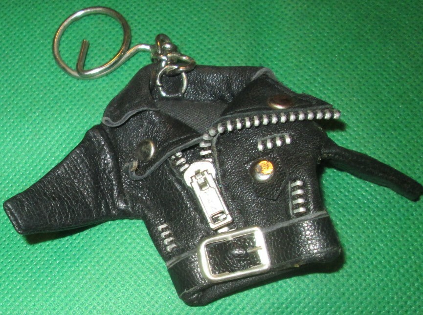 Mini MOTORCYCLE Jacket keyring key chain keychain 2.5" | eBay