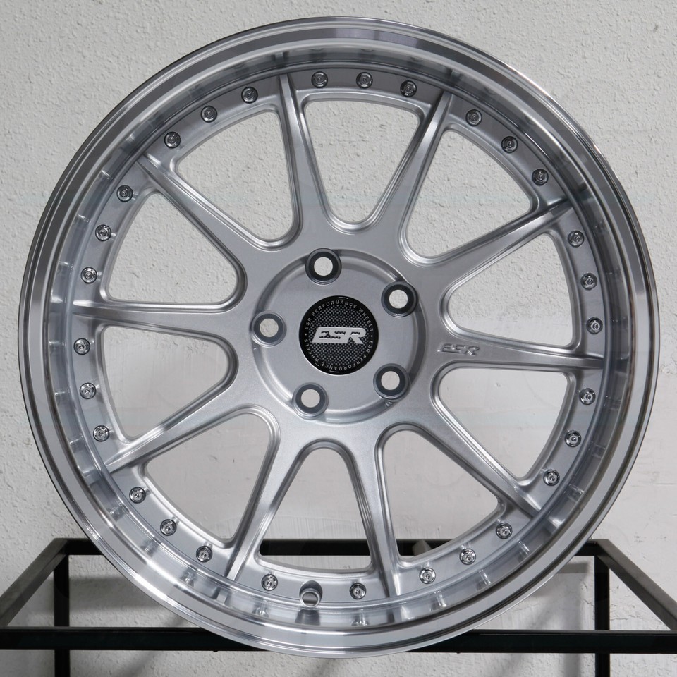 19x9.5 ESR CS12 5x120 22 Hyper Silver Wheels Rims Set(4) 72.56 Alloy | eBay