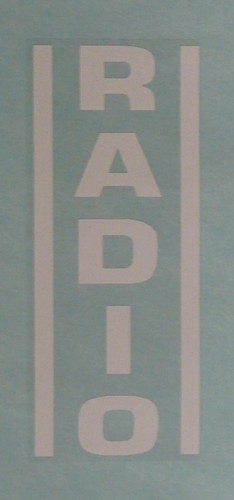 DECAL SET for RADIO Scooter Adhesive Backed White RF195 | eBay