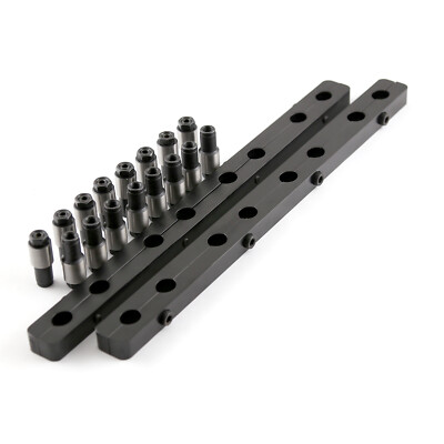 Chevy SBC 350 Rocker Stud Girdle Kit Black With 3/8" Polylock Nuts | eBay