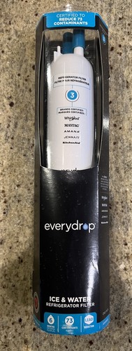 Whirlpool Everydrop Ice & Water Refrigerator Single Filter 3 Every Drop ...