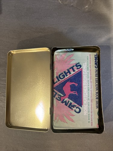 Vintage 1992 Camel Special Lights Tin With Matches (Unopened 50 packs ...