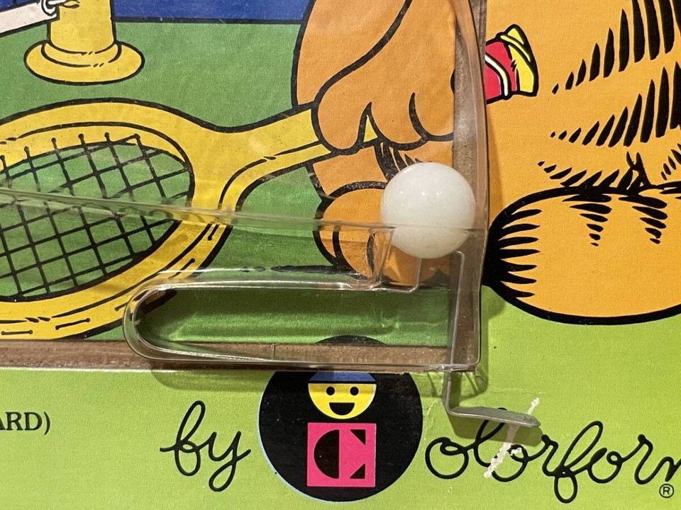 1980s Garfield Pinball Game Vintage USA Garfield Tennis Game(80s) GF ...