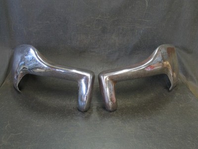 1951 1952 CHEVROLET ACCESSORY FRONT BUMPER GUARD WRAP WING TIP FIN PAIR ...