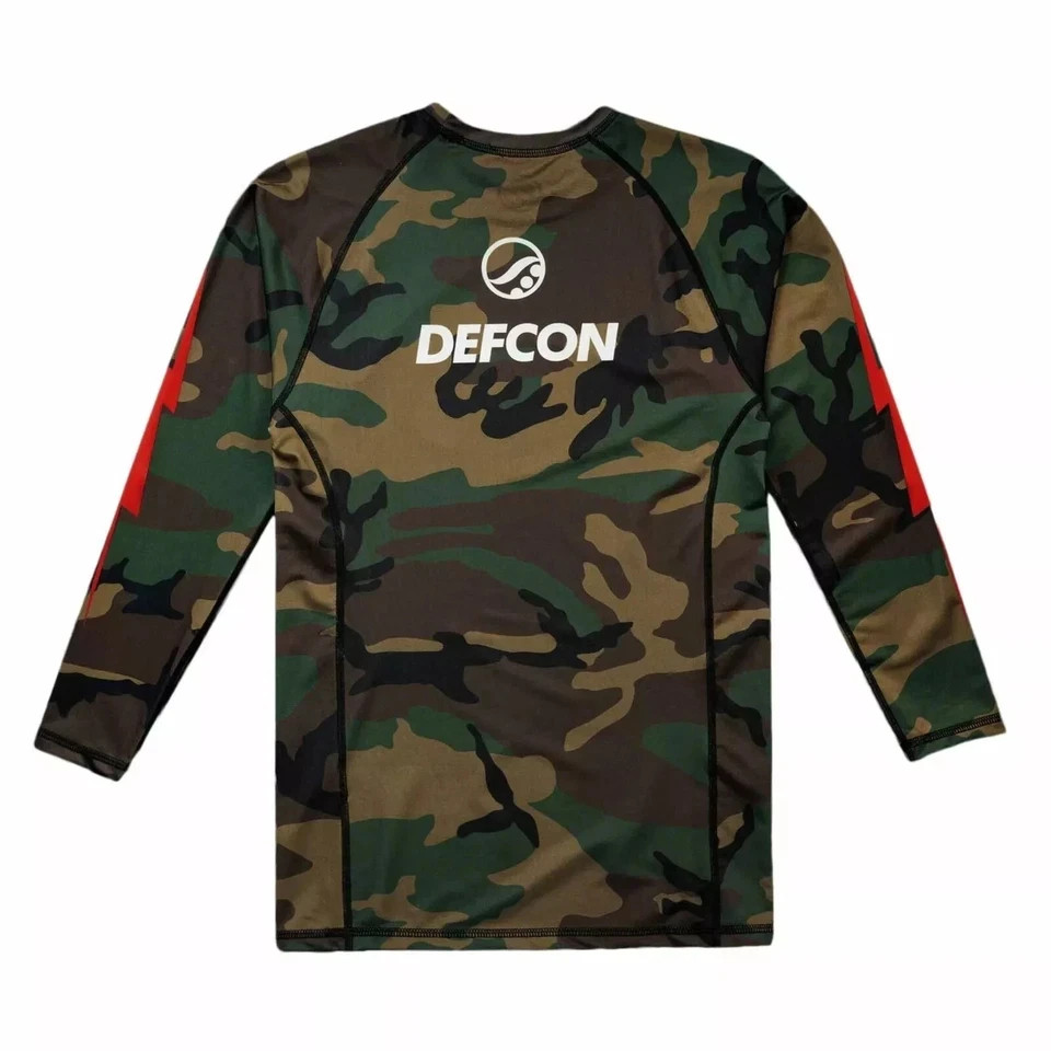 Camo DEFCON x SHOYOROLL Rashguard Batch #138 VIOLENT LS Jiu Jitsu Long ...