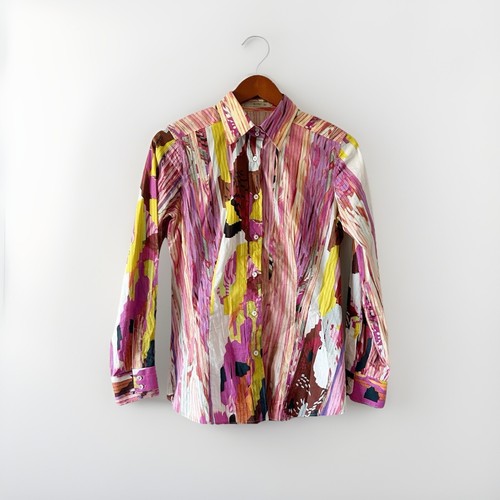 Etro Women’s Multicolor Button Down Collared Shirt Italy Size 44 ...