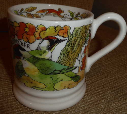 Emma Bridgewater First Quality NEW Green Woodpecker & Red Squirrel 1/2 ...