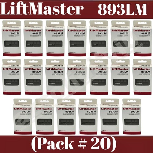 LiftMaster 893LM 3 Button Garage Door Opener Remote Control PACK # 20 ...