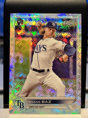 SHANE BAZ 2022 TOPPS CHROME ROOKIE MEGA LOGOFRACTOR | eBay
