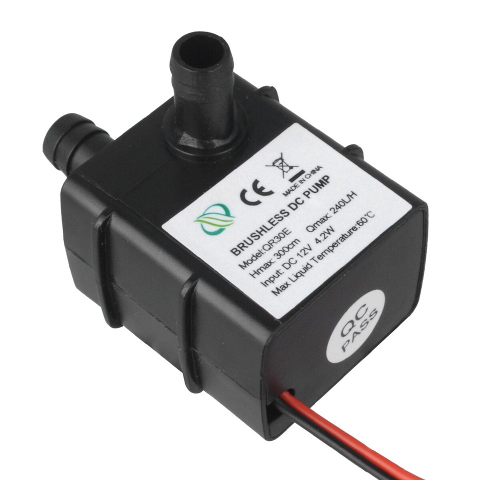 Mini Water Pump Quiet 240L/H USB Brushless Motor 12V Submersible Pool ...