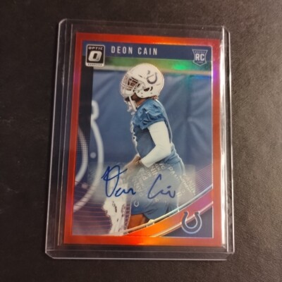 #15/50 Deon Cain Rookie Auto 2017 Panini Donruss Optic Autograph ...