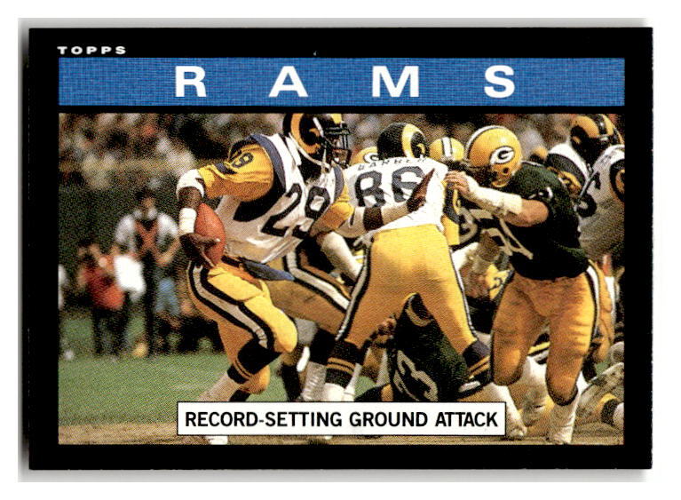 1985 Topps #77 Rams Team Leaders Los Angeles Rams Excellent | eBay