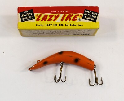 Vintage, Kautzky Original "Lazy Ike" Fishing Lure No. 3 KL-37 OR No Lid ...