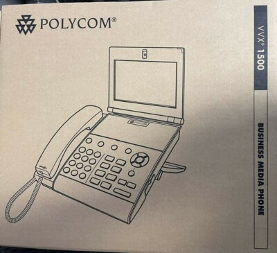 POLYCOM VVX 1500 POE 6-LINE BUSINESS MEDIA PHONE 2200-18061-025 | eBay ...