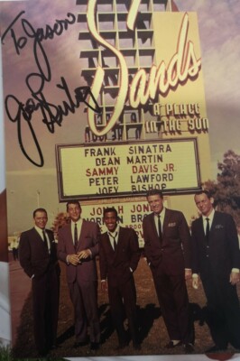 Joey Bishop Hand Signed Postcard Rat Pack | eBay