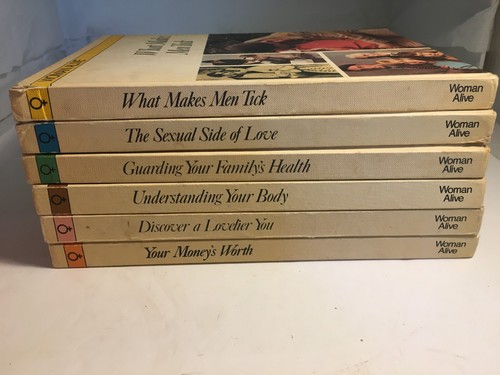 1973 Woman Alive Book Series Lot of 6 Hardcover The Sexual Side of Love ...