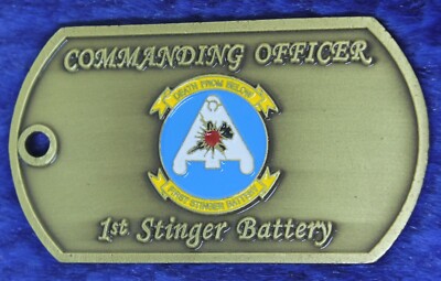 USMC 1st Stinger Battery Commanding Officer Challenge Coin C-1 | eBay