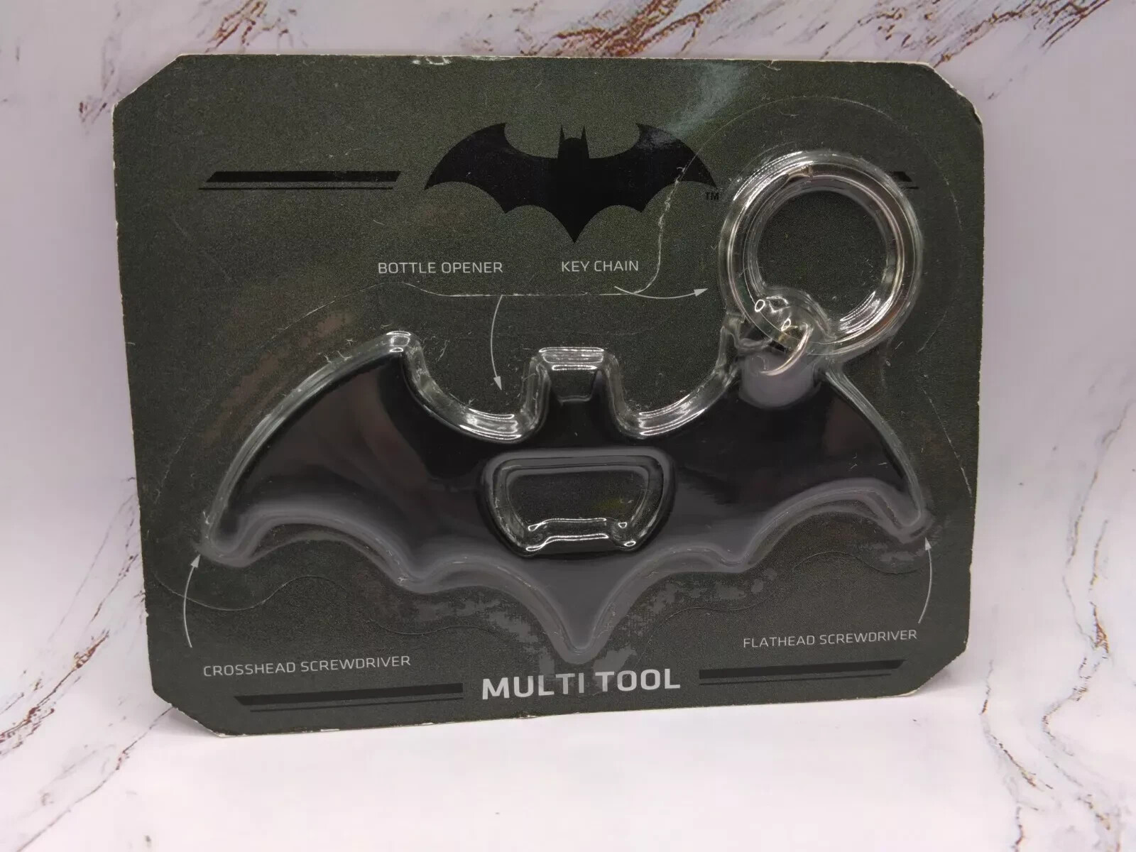 Loot Crate Batman Symbol Multi-Tool Keychain, Bottle Opener ...