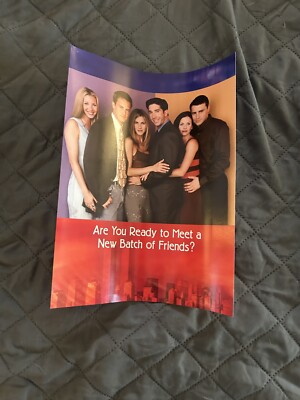 FRIENDS -2001 Warner Bros VHS & DVD Promo Ad Sale Brochure (rare) 11x8 ...