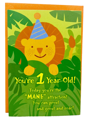 Sentimental Studios by Hallmark Happy Birthday Your 1 Year Old With Envelope | eBay