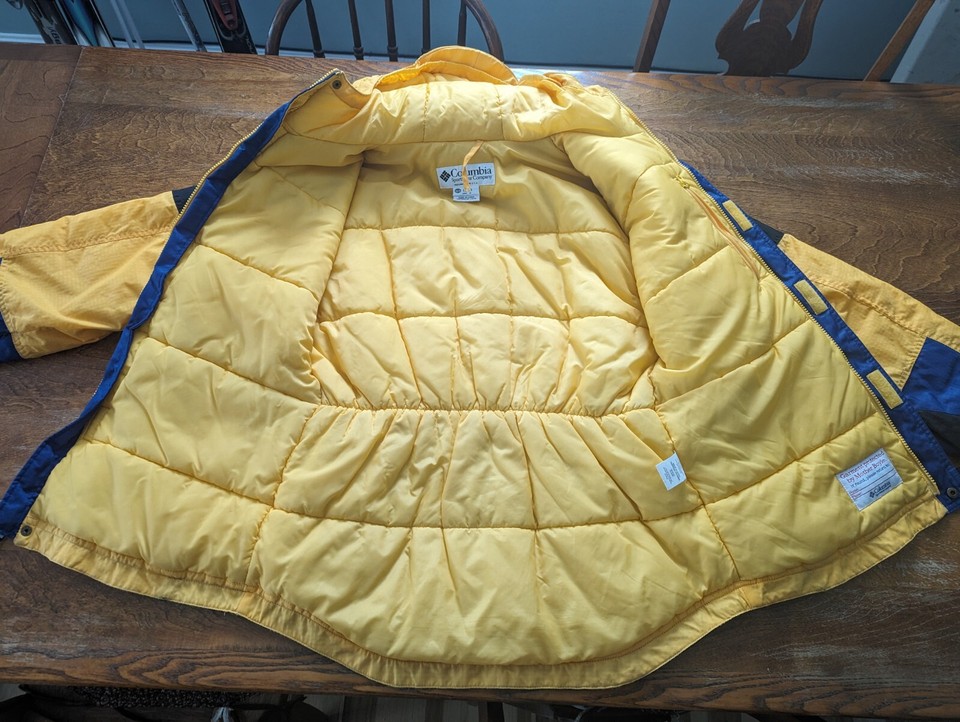 Columbia Vintage Yellow Ski Jacket | eBay